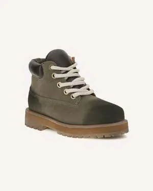 PDF CHANNEL Strada Lace-up Suede Booties