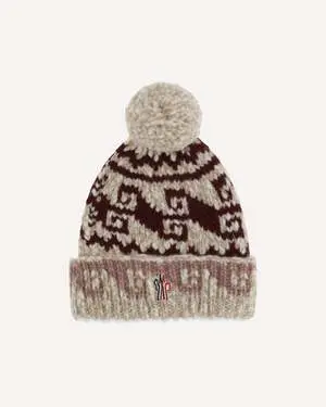 Moncler Wool-alpaca Blend Beanie With Pom-pom