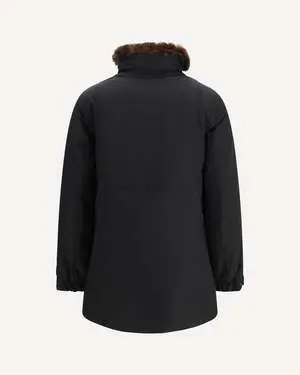 Woolrich Erie Ramar Coth Insuated Jacket With Hood Femae