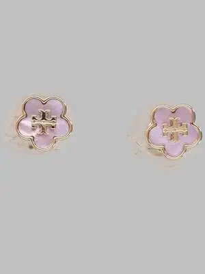 Tory Burch Brass And Mother-of-pearl Drop Earrings