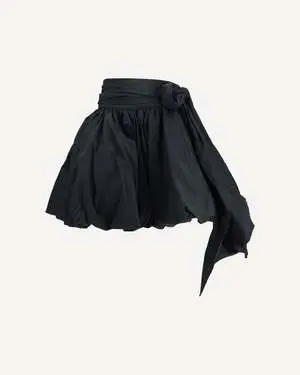 Blumarine Taffeta Skirt With Side Bow