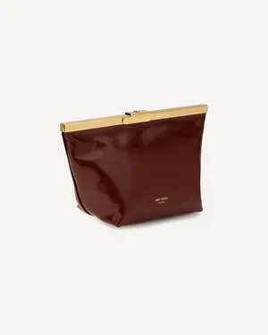 JIMMY CHOO Ganache Leather Biker Clutch