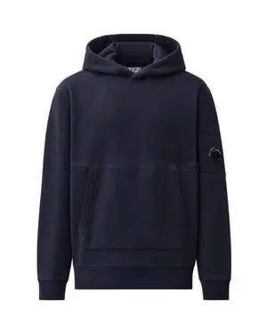 C.P. COMPANY C. P. Company Cotton Fleece Hoodie Sweatshirt - Total Eclipse