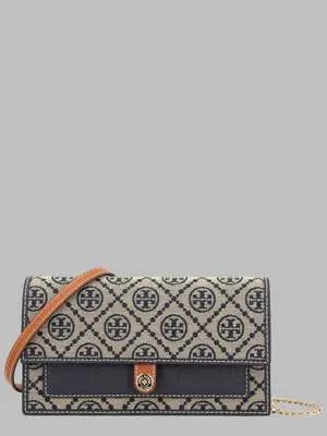 Tory Burch Mini Wallet With Leather Trim