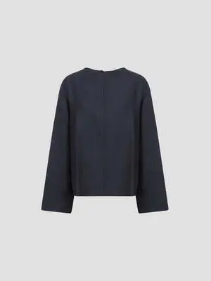 Studio Nicholson Open Back Knit Top - Black