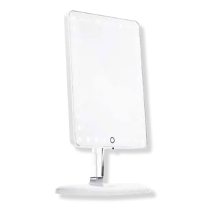 IMPRESSIONS HOME Touch Pro Led Makeup Mirror With Bluetooth Audio And Usb Charger - Glossy White