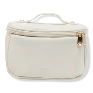 IMPRESSIONS HOME Dublin Faux Leather Cosmetic Bag - Cream