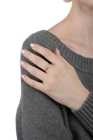 Alexis Bittar Molten Vermeil Triple Stone Ring