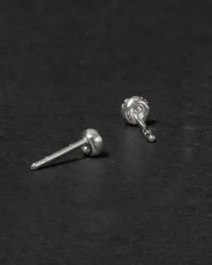 Alexis Bittar Molten Sterling Petite Bezel Stud Earring