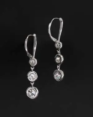 Alexis Bittar Molten Sterling Triple Drop Earring - Silver