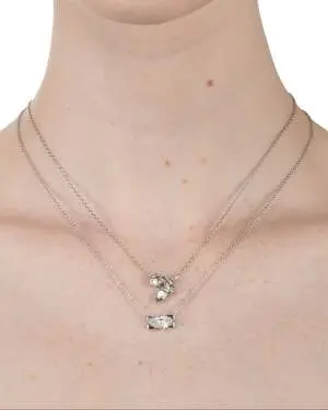 Alexis Bittar Solaris Sterling Navette Pendant Necklace