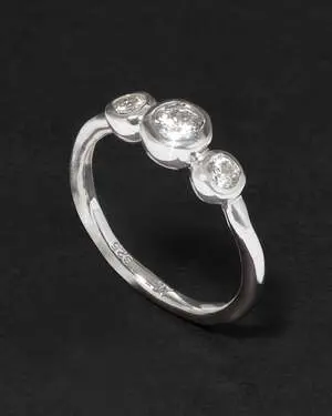 Alexis Bittar Molten Sterling Triple Stone Ring