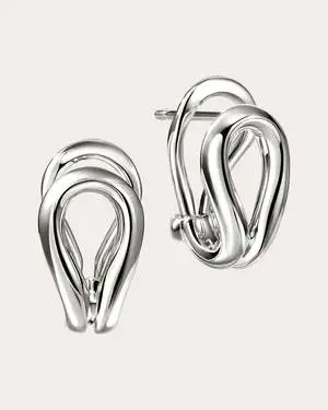 John Hardy Surf Omega-back Earrings
