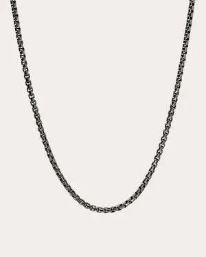 John Hardy Blackened Box Chain Necklace