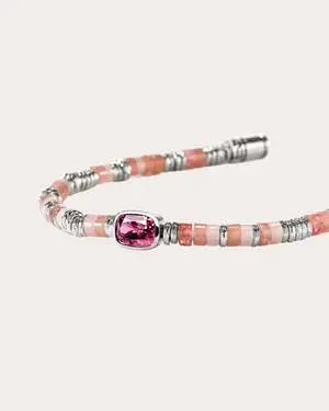 John Hardy Rhodolite Heishi Gem Bracelet