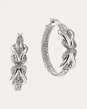 John Hardy Infinite Love Knot Hoop Earrings