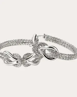 John Hardy Infinite Love Knot Hoop Earrings