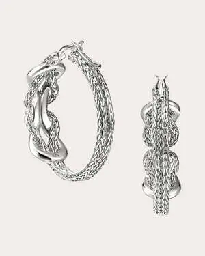 John Hardy Infinite Love Knot Hoop Earrings