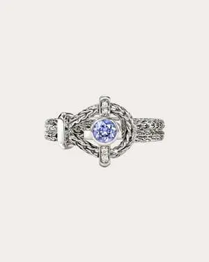 John Hardy Tanzanite & Diamond Icon Ring