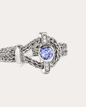 John Hardy Tanzanite & Diamond Icon Ring