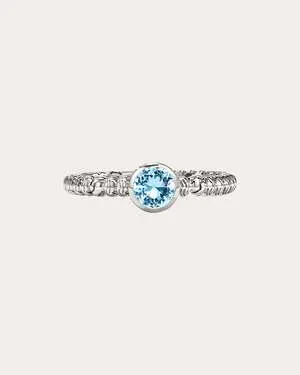 John Hardy Swiss Blue Topaz Heishi Gem Ring