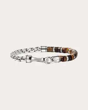 John Hardy Tiger's Eye Heishi Chain Bracelet