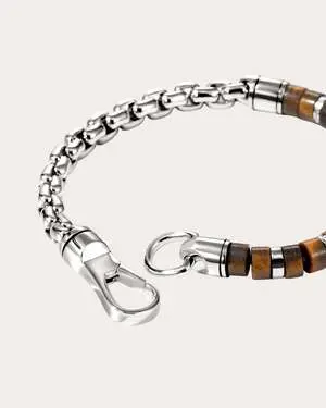 John Hardy Tiger's Eye Heishi Chain Bracelet