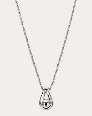 John Hardy Cultured Pearl & Diamond Surf Pendant Necklace