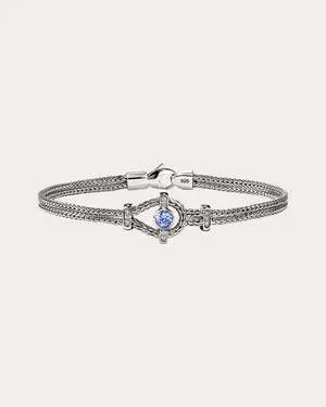 John Hardy Tanzanite & Diamond Icon Bracelet