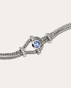 John Hardy Tanzanite & Diamond Icon Bracelet