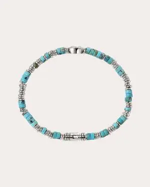 John Hardy Turquoise & Diamond Jh Lovestruck Heishi Bracelet