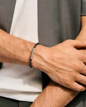 John Hardy Black Onyx Heishi Beaded Bracelet