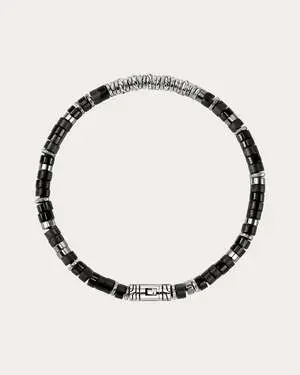 John Hardy Black Onyx Heishi Beaded Bracelet