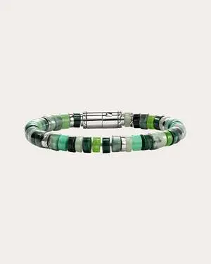 John Hardy Emerald Heishi Bracelet