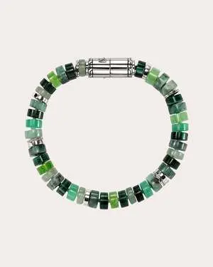 John Hardy Emerald Heishi Bracelet