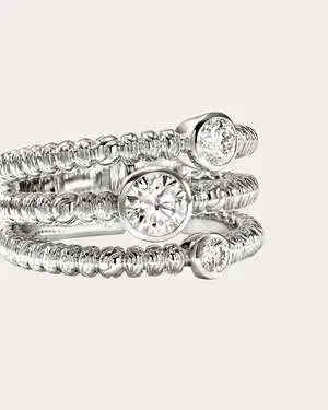 John Hardy Diamond Trio Jh Lovestruck Heishi Ring