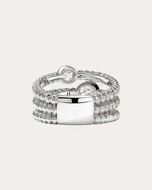 John Hardy Diamond Trio Jh Lovestruck Heishi Ring