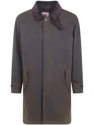 BARACUTA Waxed Cotton Jacket "g10 - Gray