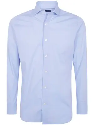 PAOLO CELLINI Shirt Button-front Shirt - Blue