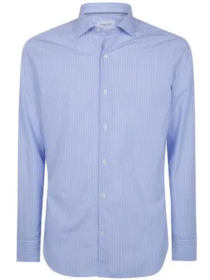 TINTORIA MATTEI 954 Striped Shirt "shirt - Blue