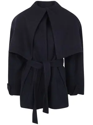 Jacquemus Belted Coat "le Caban Bolero - Gray