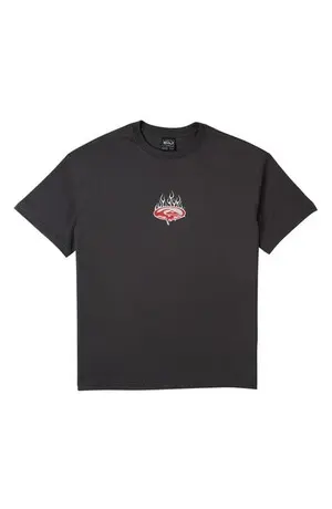 Quiksilver Dragon Slayer Graphic Oversized T-shirt - Phantom