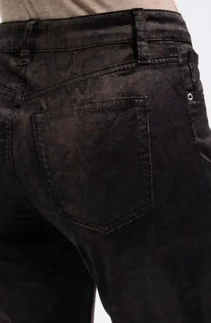 FRAME The Reboot Python Print High Waist Bootcut Velvet Jeans