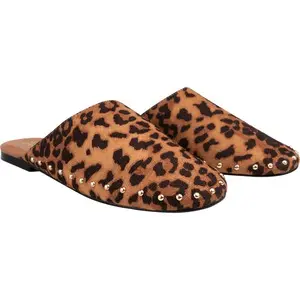 JELAVU Serena Studded Mule - Leopard