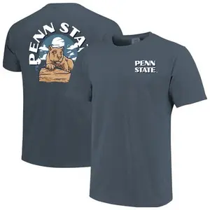 IMAGE ONE Penn State Nittany Lions Comfort Colors Team Statue T-shirt - Navy