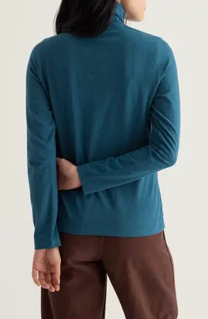 SEASALT CORNWALL Landing Organic Cotton Blend Roll Neck Top