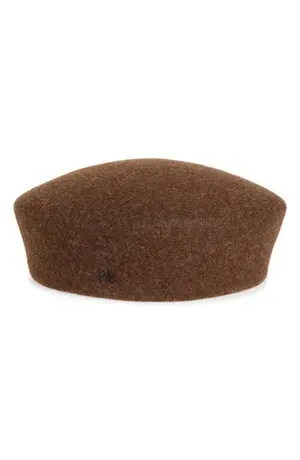 Ruslan Baginskiy Wool Felt Pillbox Hat - Brown