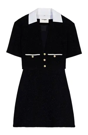 Maje 2-in-1 Tweed Dress