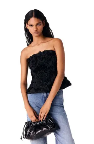 Maje Flower-embellished Top