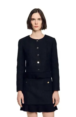 Sandro 2-in-1 Tweed Jacket